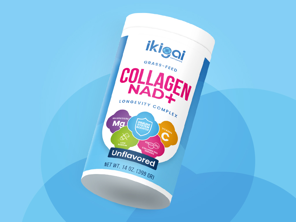 Collagen NAD+ Powder 32 Oz Functional protein Powder 1 Unit | Ikigai